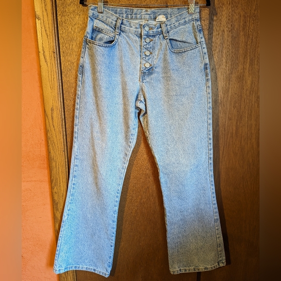 BeBop | Jeans | Vintage Bebop High Rise Denim Cropped Flare Jeans ...